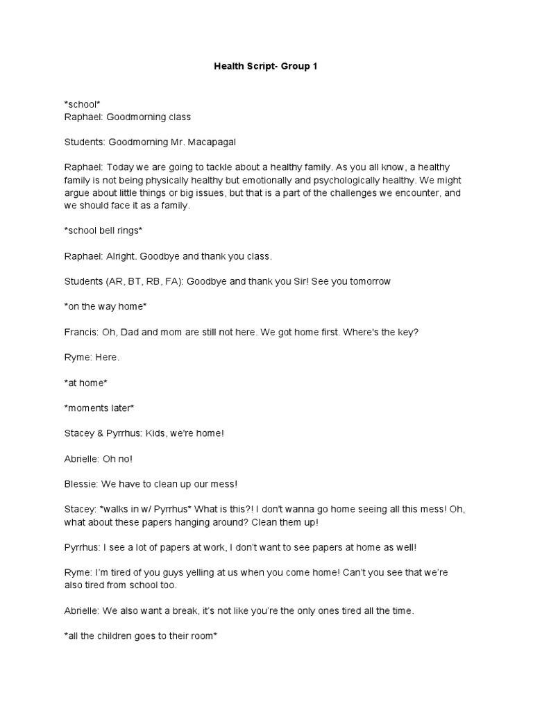 Roleplay Script | PDF