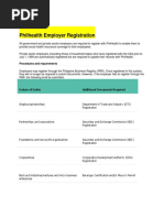 Philhealth ER1-Employer Form | PDF | Employment | Business