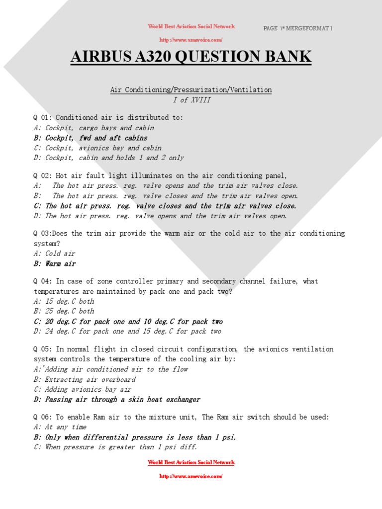 Dgca Airbus A320 Question Bank | PDF | Aircraft Flight Control System ... Dgca Airbus A320 Question Bank | PDF | Aircraft Flight Control System ...