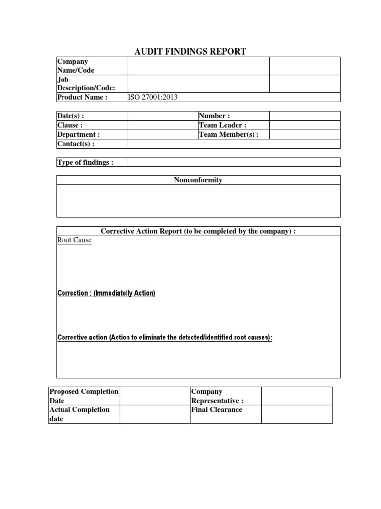 Contoh Form Audit Internal ISO 27001 | PDF | Areas Of Computer Science ...