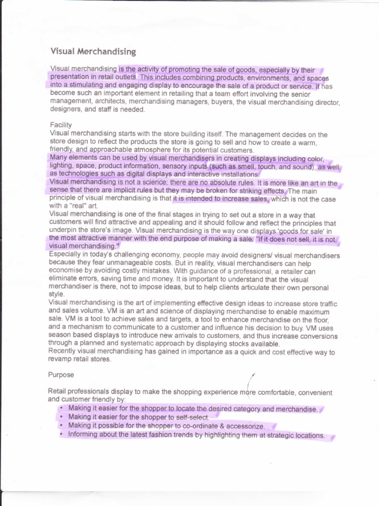 Visual Merchandising and Planogram | PDF | Merchandising | Retail