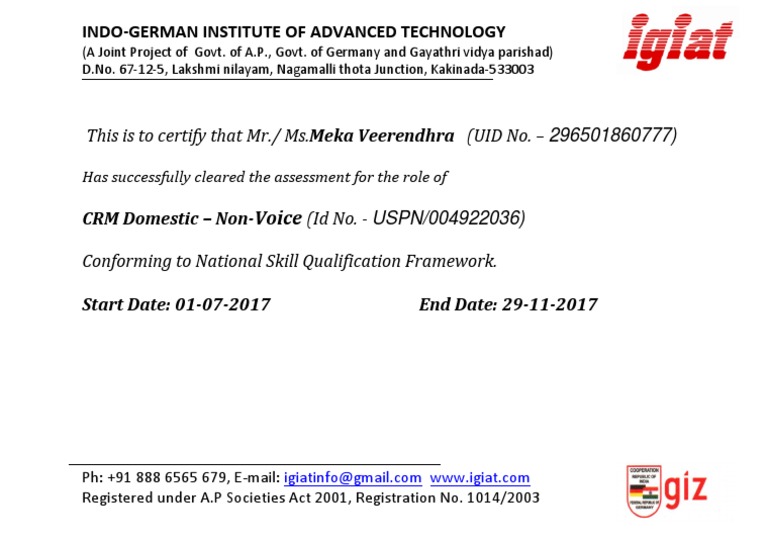 Computer Certificate | PDF