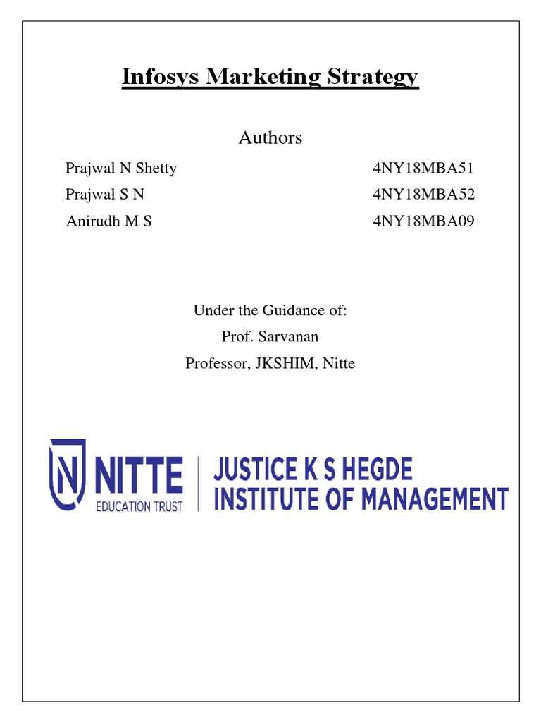 Infosys Marketing Strategy | PDF | Marketing Strategy | Analytics