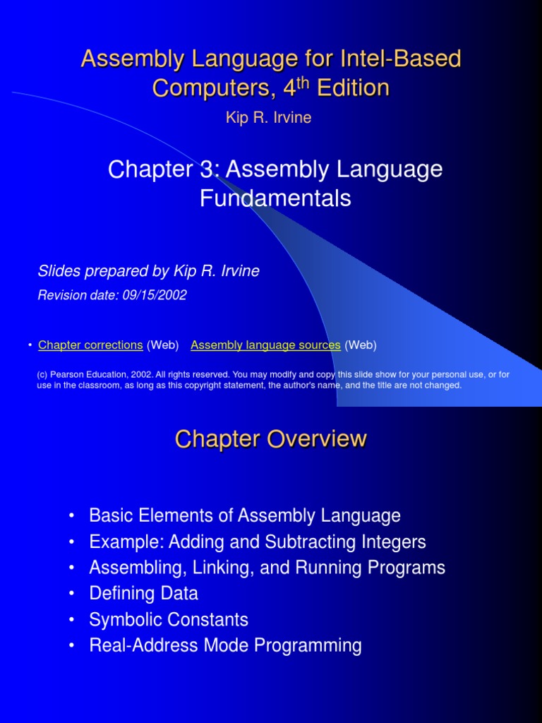 Chapt 03 | PDF | Assembly Language | Integer (Computer Science)