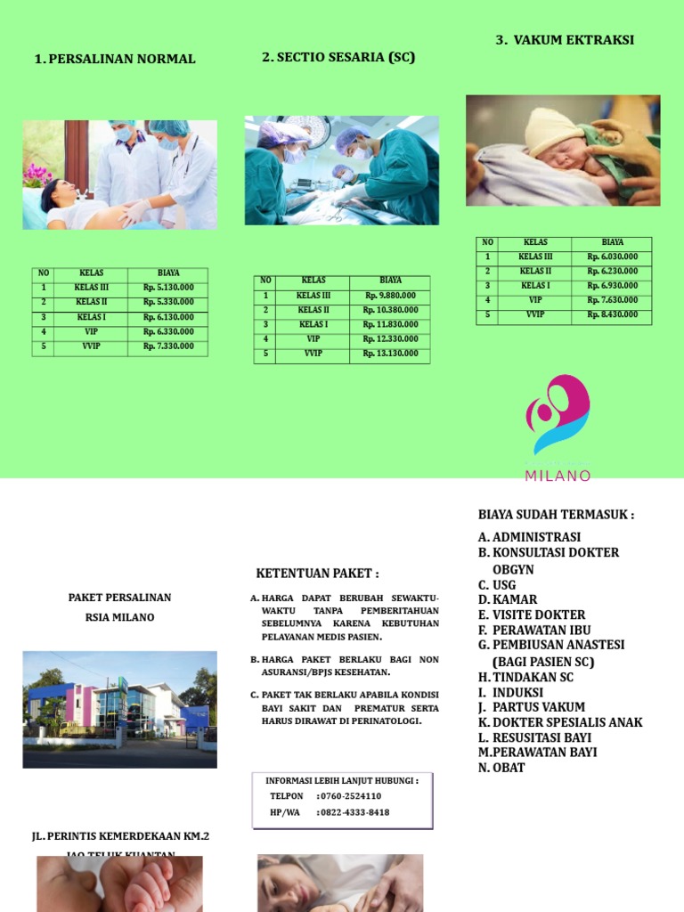 Leaflet Paket Persalinan | PDF