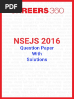 NSEJS 2022 Answer Key and Solutions | PDF