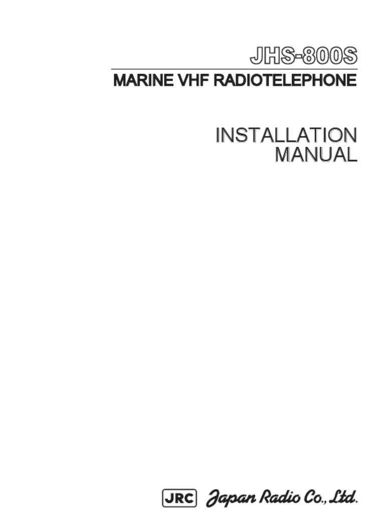 Jhs-800s (e) 7zpjd0733 (1版) Installation 190612 | PDF | Cardiopulmonary ...