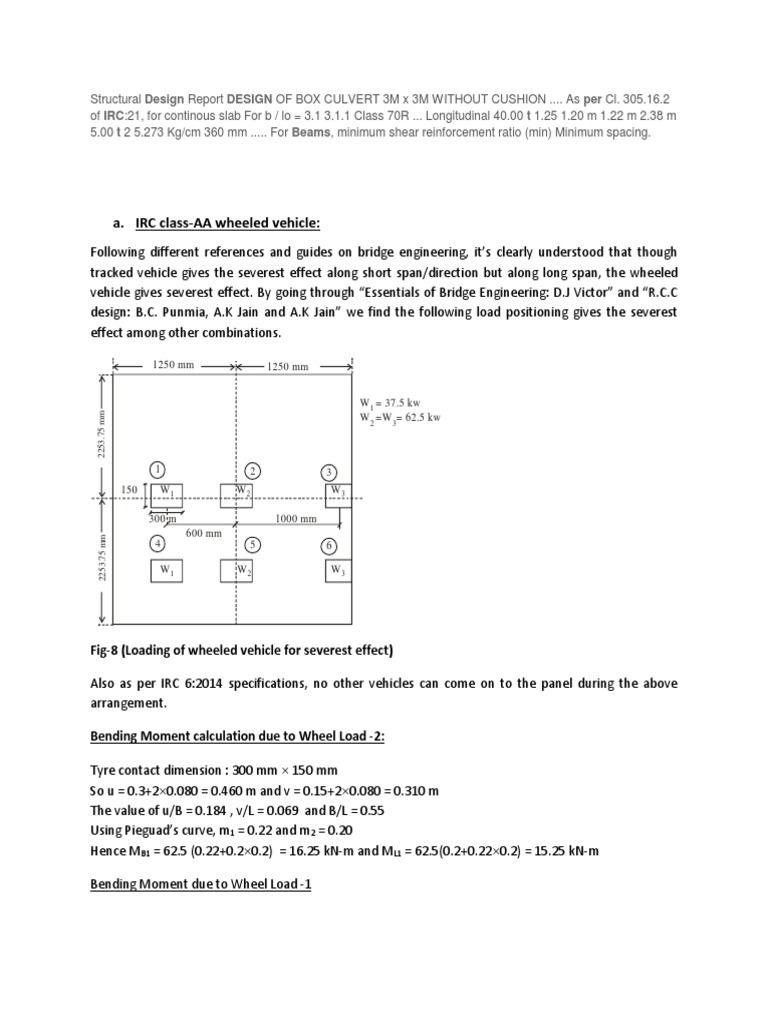 A. IRC class-AA Wheeled Vehicle:: Design Design Per IRC T T Beams | PDF