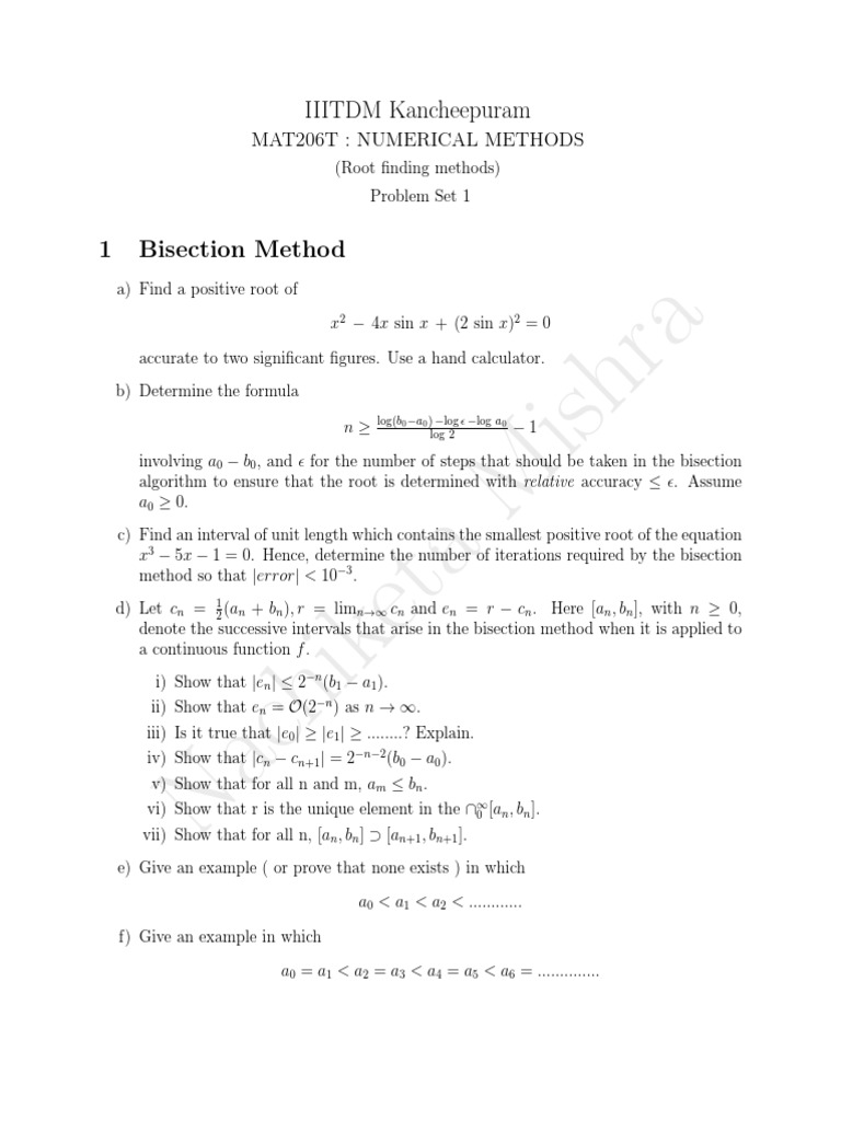 Numerical Methods | PDF | Numerical Analysis | Mathematical Analysis