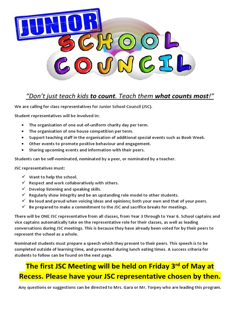 JSC Organisation | PDF | Education Theory | Pedagogy