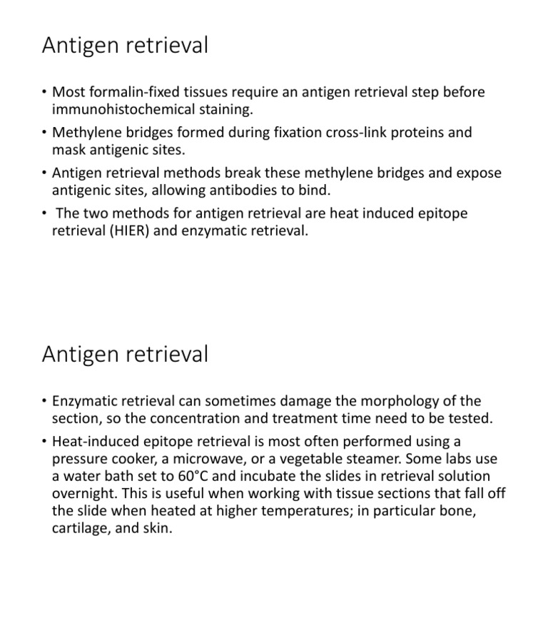 Antigen Retrieval | PDF