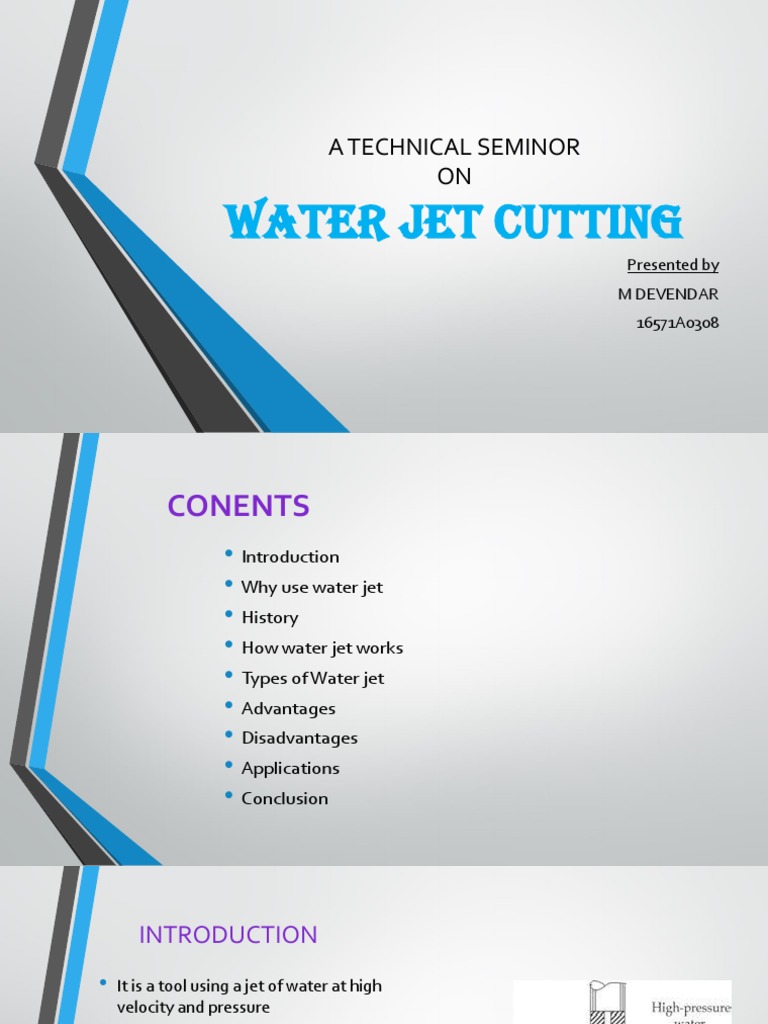 Water Jet Cutting: Pros and Cons | PDF | Jet Engine | Abrasive