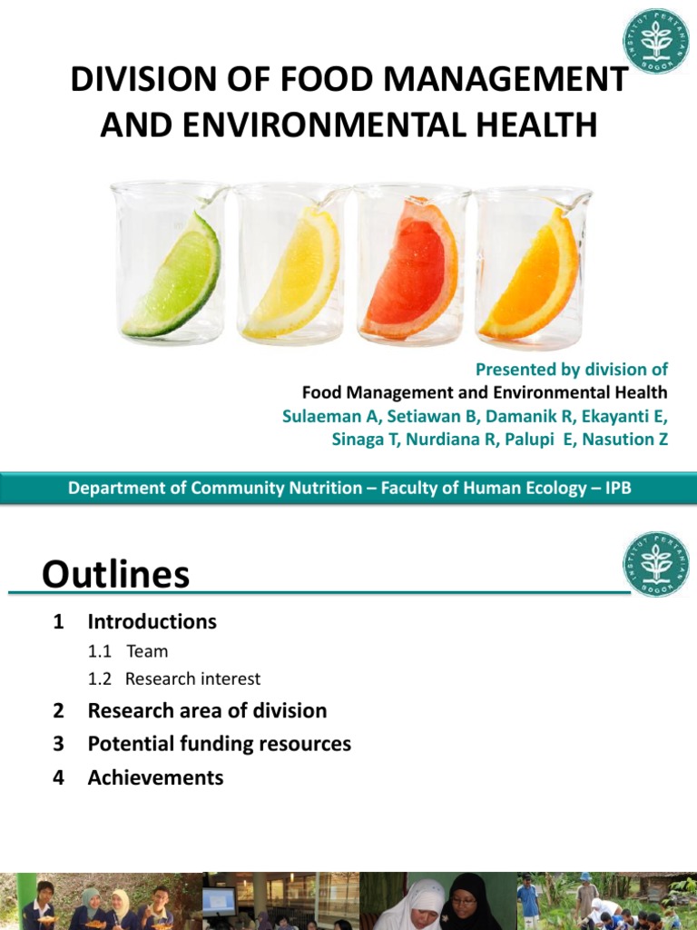 Division of Food Management and Environmental Health: Department of ...