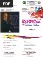 Buwan NG Wika Tarp | PDF