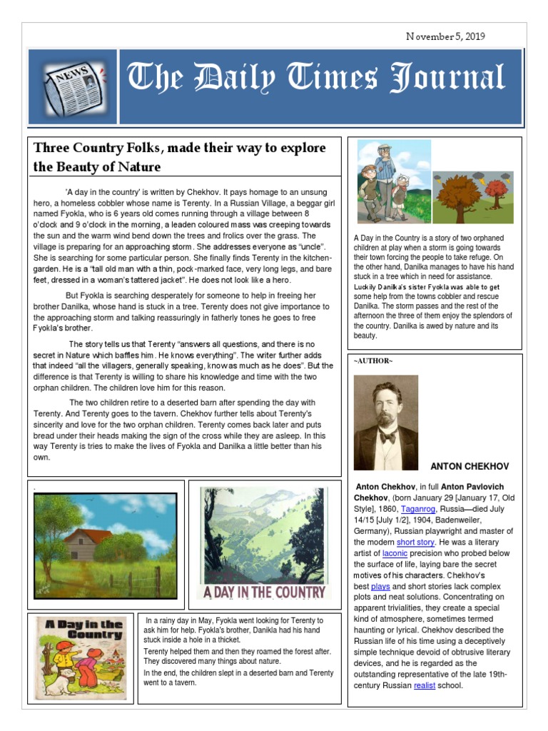 The Daily Times Journal: Three Country Folks, Made Their Way To Explore ...