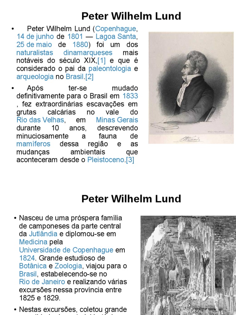 Peter Lund | PDF | Science | Paleontologia