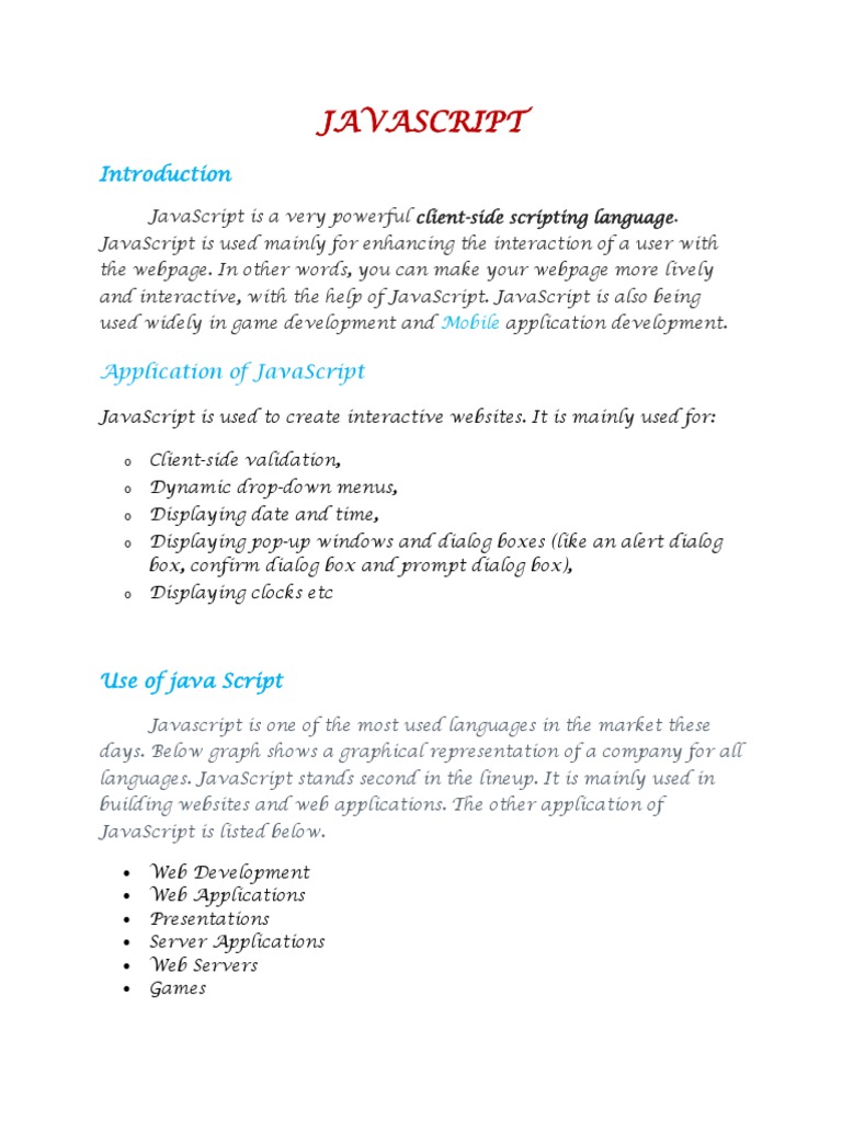 Javascript: Mobile | PDF | Dynamic Web Page | Java Script