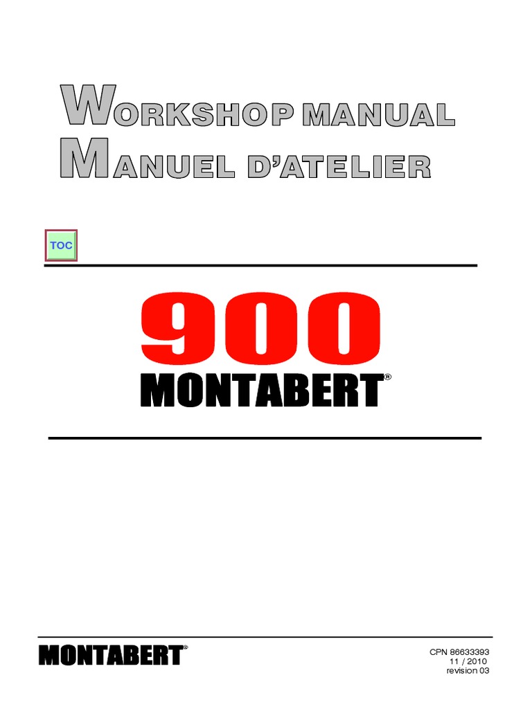 Guide de réparation Montabert 900 | PDF | Piston | Métallurgie
