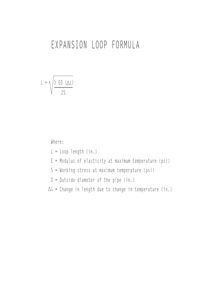 Calculating Loop Length Using the Expansion Loop Formula | PDF