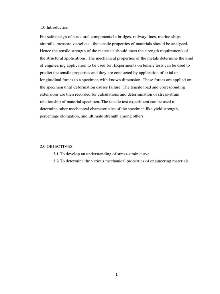 Tensile and Compression Test | PDF | Deformation (Engineering ...