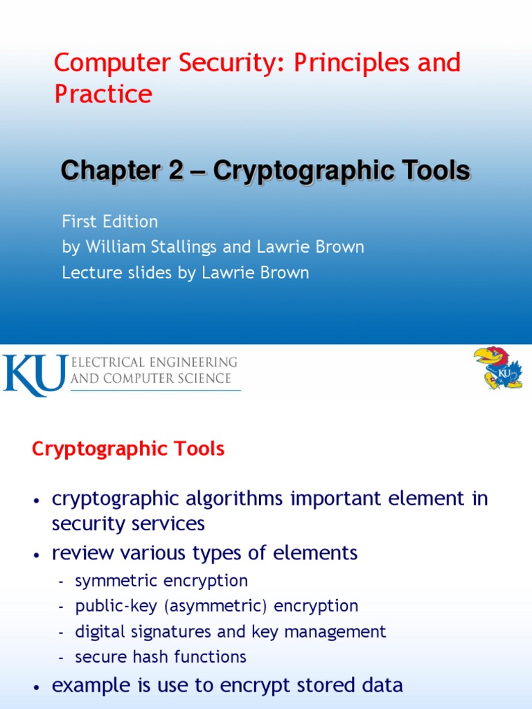 Computer Security: Principles and Practice: - Cryptographic Tools | PDF ...