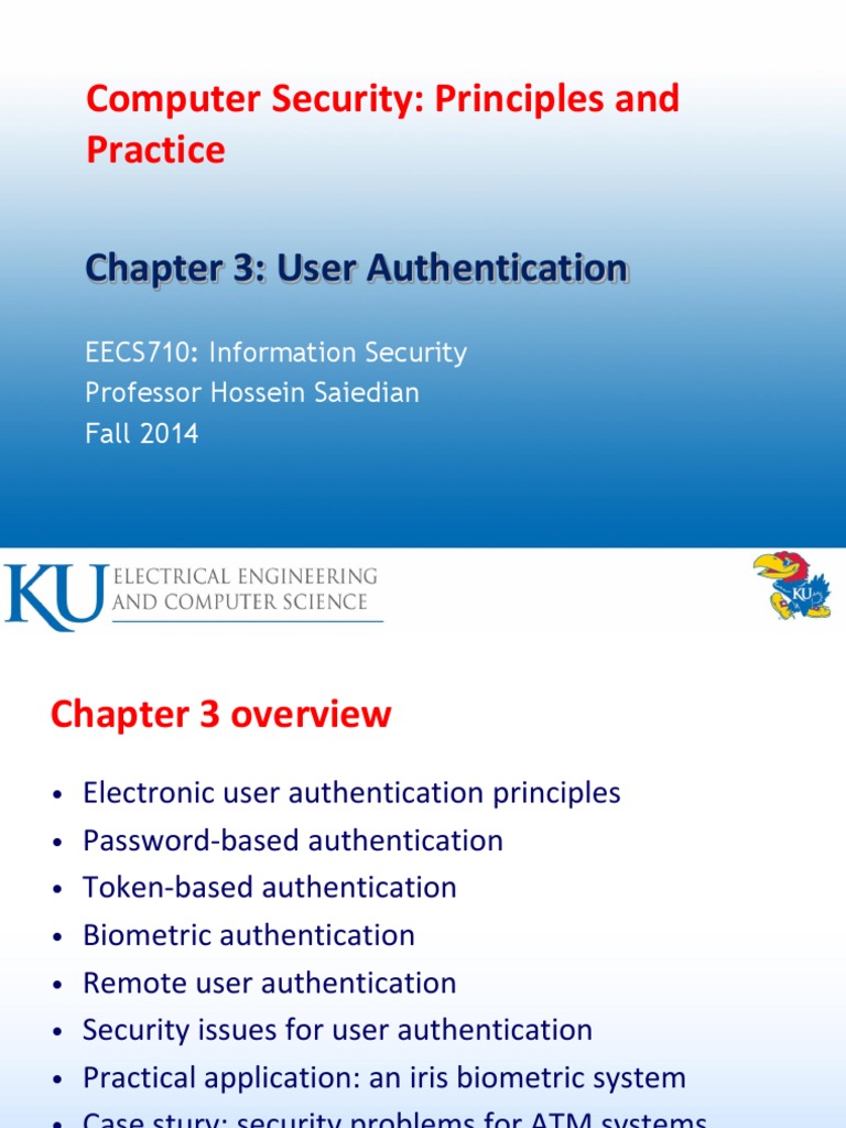 User Authentication Methods and Security Issues | PDF | Password ...