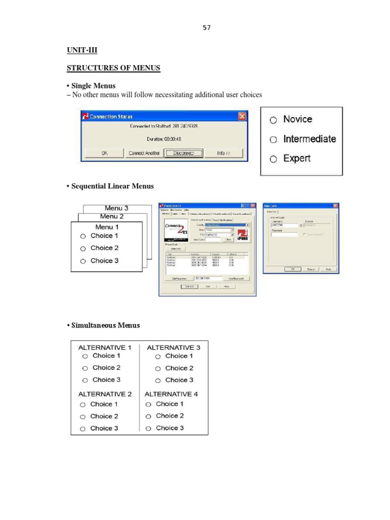 Hci Unit 3 | PDF | Menu (Computing) | Dialog Box Hci Unit 3 | PDF | Menu (Computing) | Dialog Box