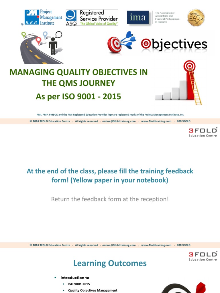 QMS Objectives MGT PDF | PDF | Quality Management System | Iso 9000