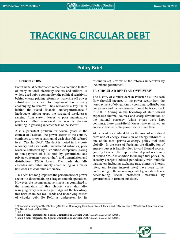 Tracking Circular Debt | PDF | Subsidy | Tariff