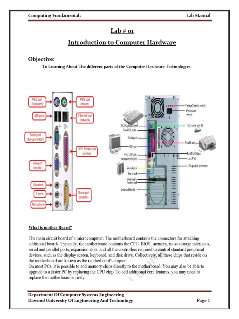 Computing Fundamental Lab | PDF | Computers