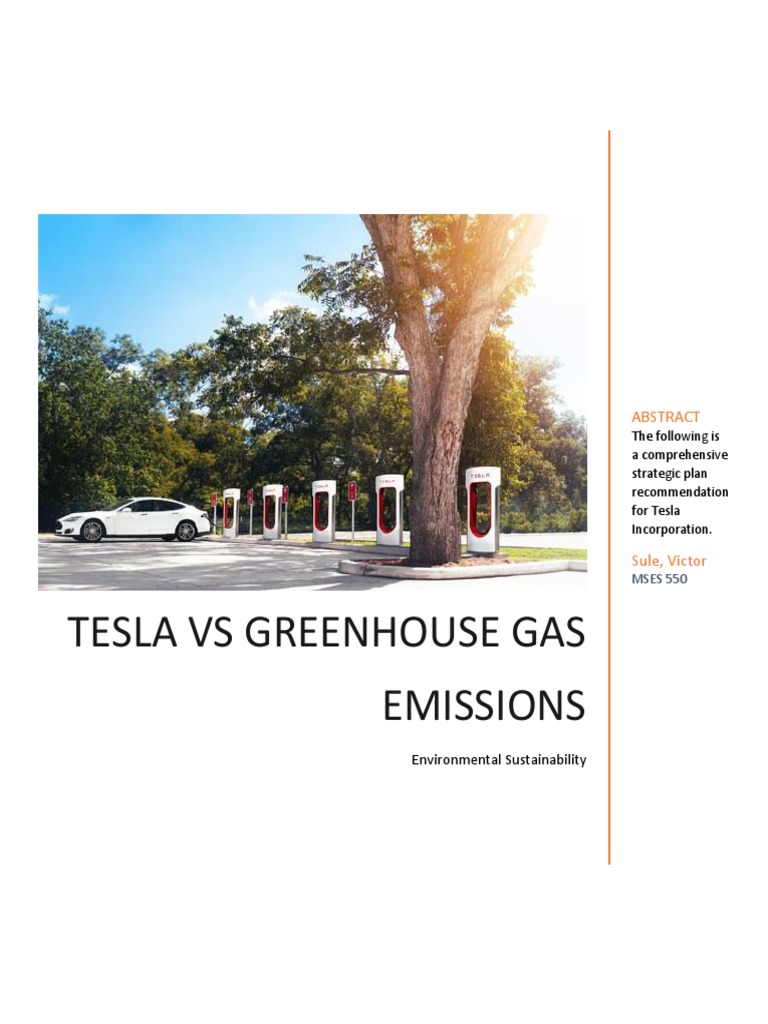 Tesla's Strategic Plan for Sustainability | PDF | Electric Car | Marketing
