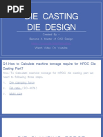 HPDC Runner and Gating System Design | PDF | Casting (Metalworking ...