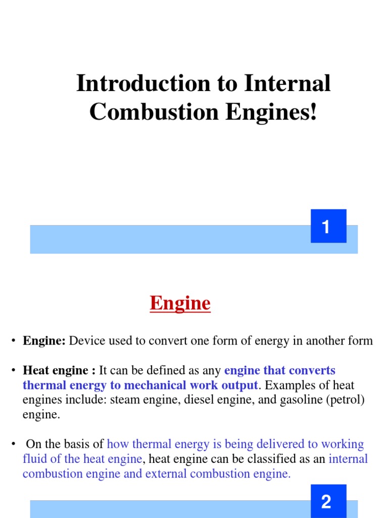 Ic Engine Notes | PDF | Internal Combustion Engine | Diesel Engine