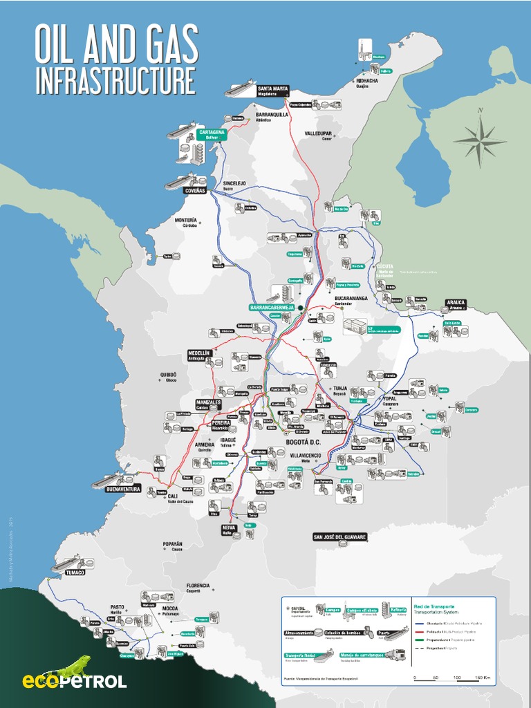 Mapa Infraestructura Petrolera Ecopetrol PDF | PDF