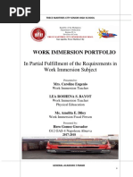 My 10-Day Work Immerssion Sample Journal | PDF