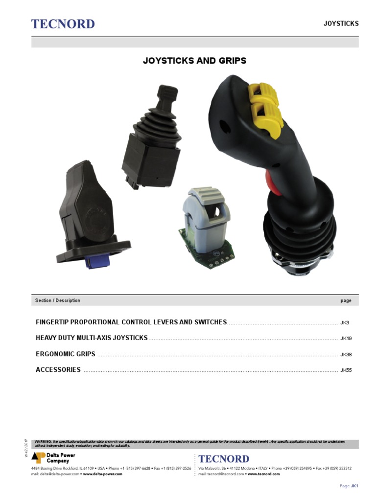 Joysticks Catalogue | PDF | Electrical Connector | Switch