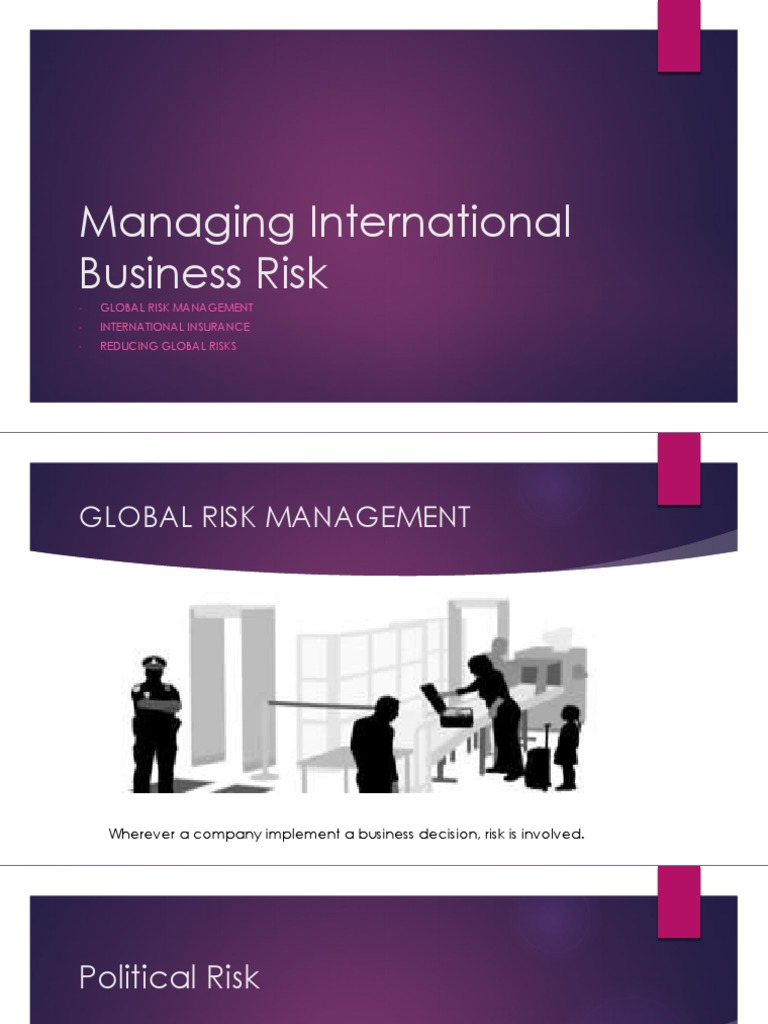 Managing International Business Risk: Global Risk Management ...