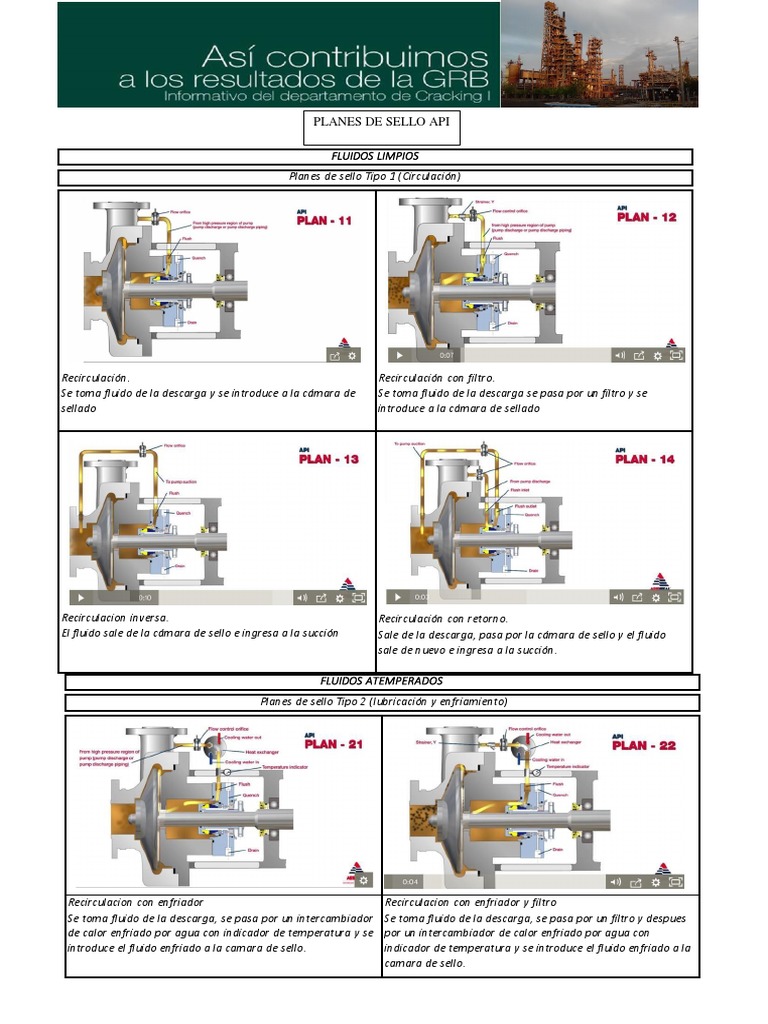 Planes De Sello Api | Presión | Bomba