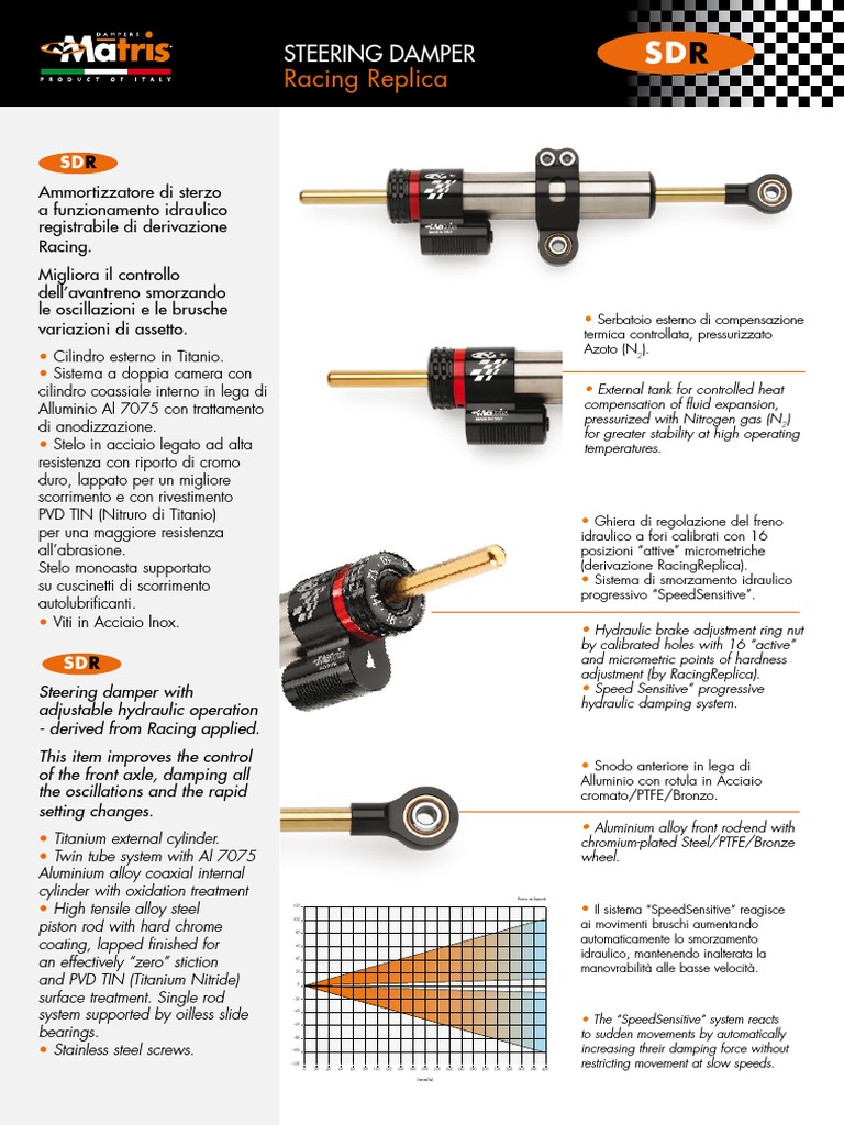 Matris Steering-Damper SDR Scheda-Tecnica PDF | PDF