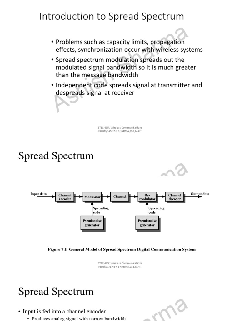 Spread Spectrum Pdf : Overview of commonly used spread spectrum ...