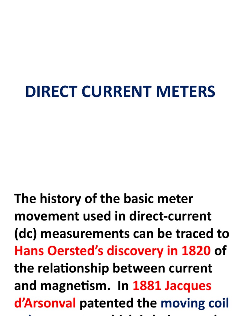 DC Meter Movements & Calculations | PDF | Voltage | Electrical ...