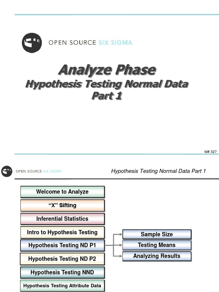 5 Analyze Hypothesis Testing Normal Data P1 v10 3 | PDF | Student's T ...