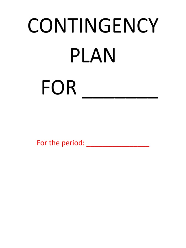 Conplan Template | Download Free PDF | Emergency Management | Incident ...