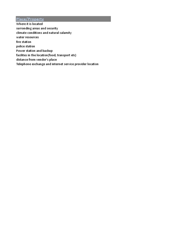 Data Center Implementation Checklist | PDF