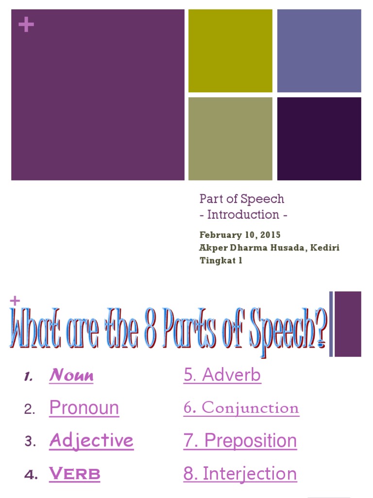 Understanding the 8 Parts of Speech | PDF | Noun | Adverb