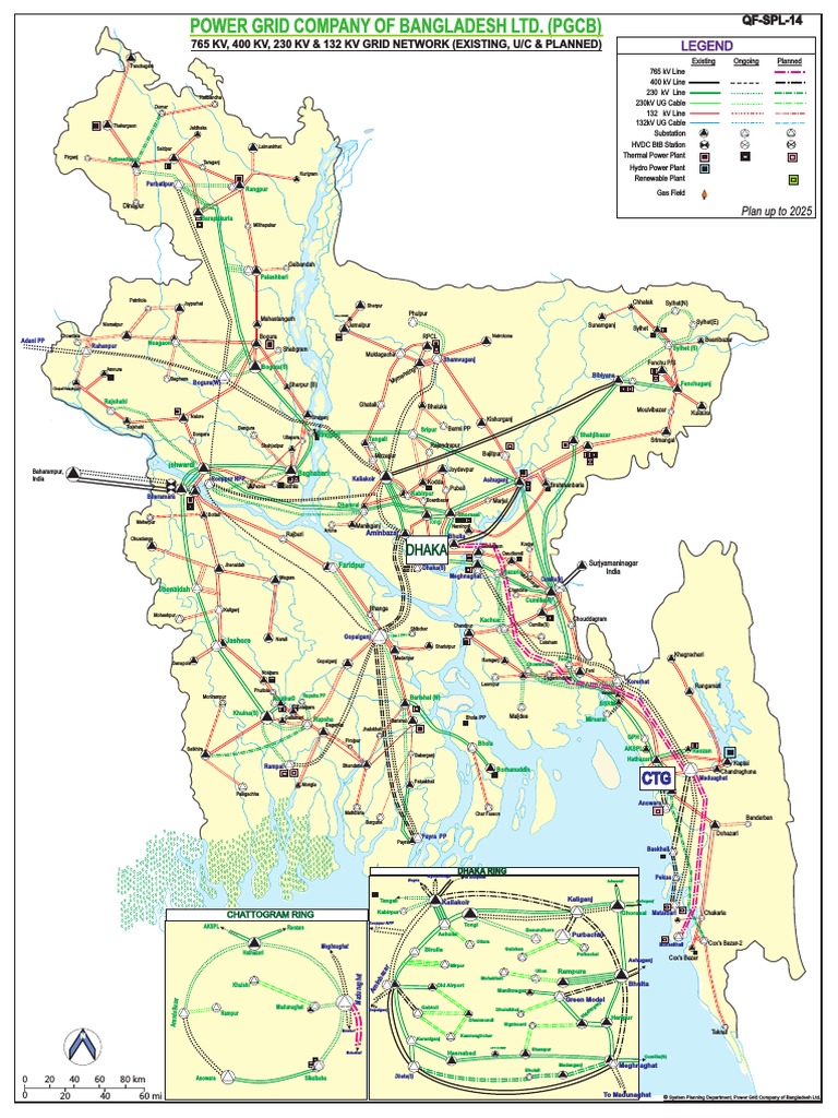 765 KV, 400 KV, 230 KV & 132 KV Grid Network (Existing, U/C & Planned ...