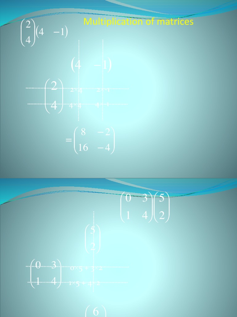 Matrix Multiplication and Inverses Guide | PDF