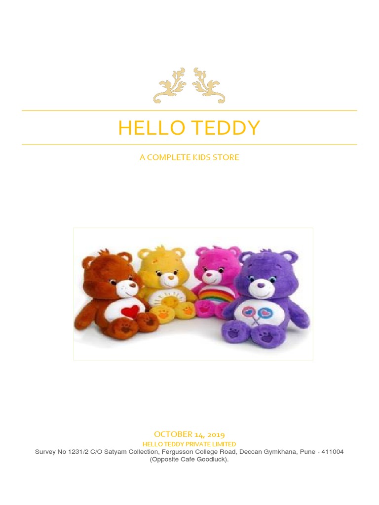 Hello Teddy | PDF | Toys | Economies
