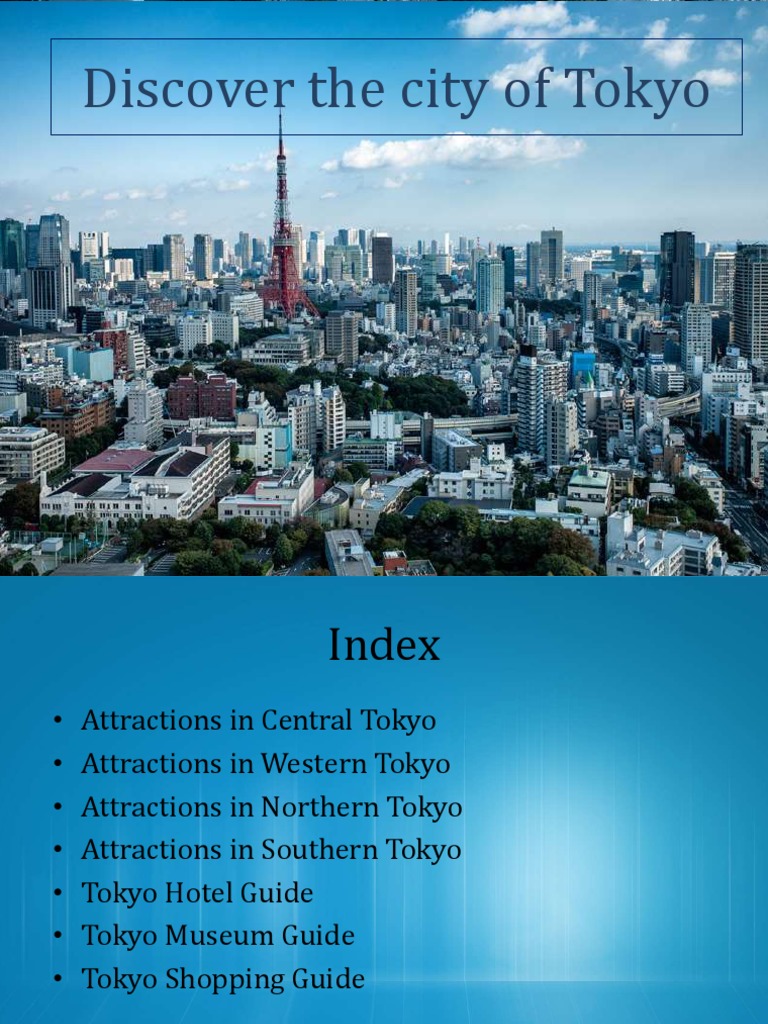 Discover The City of Tokyo | PDF | Tokyo | Tourist Attractions