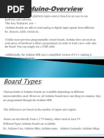 Arduino Cheat Sheet: Structure Digital I/O Data Types | PDF | Bit | Boolean Algebra